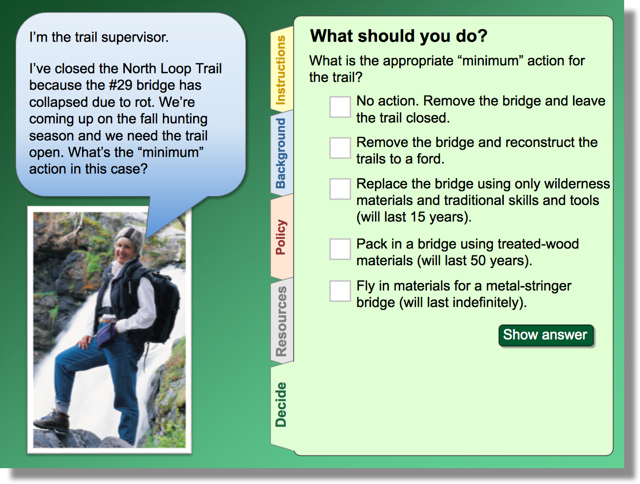 Pick-one test questions | William Horton Consulting